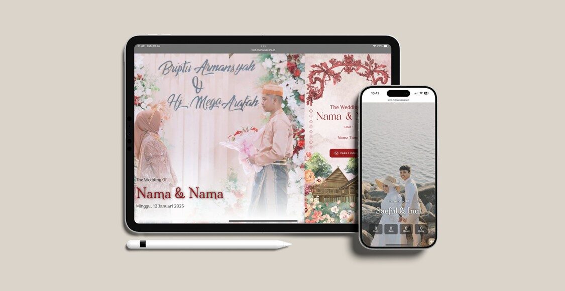 Jasa Undangan, 3D ilustrasi & Bukutamu Digital